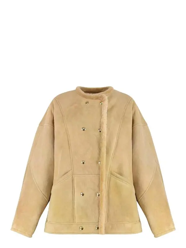 HALFBOY Button Sheepskin Jacket - Neutrals