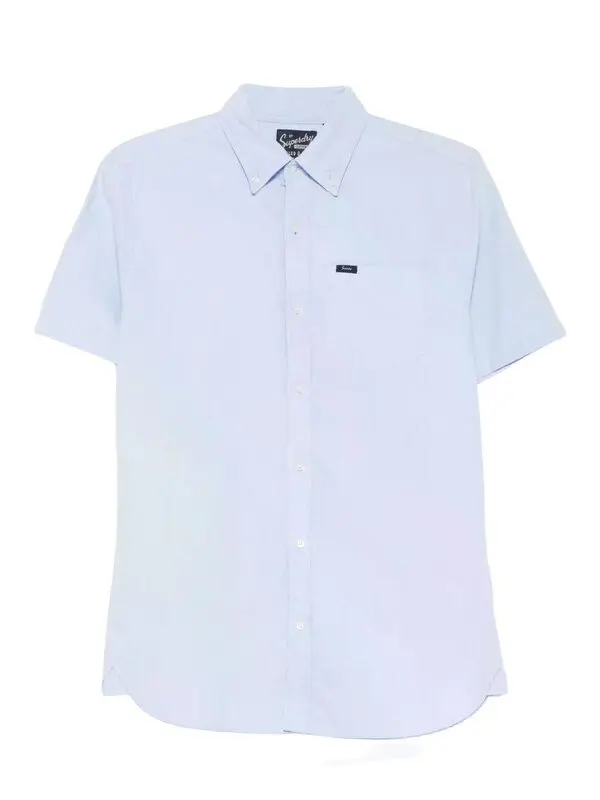 Superdry Short-sleeve Cotton Shirt - Blue