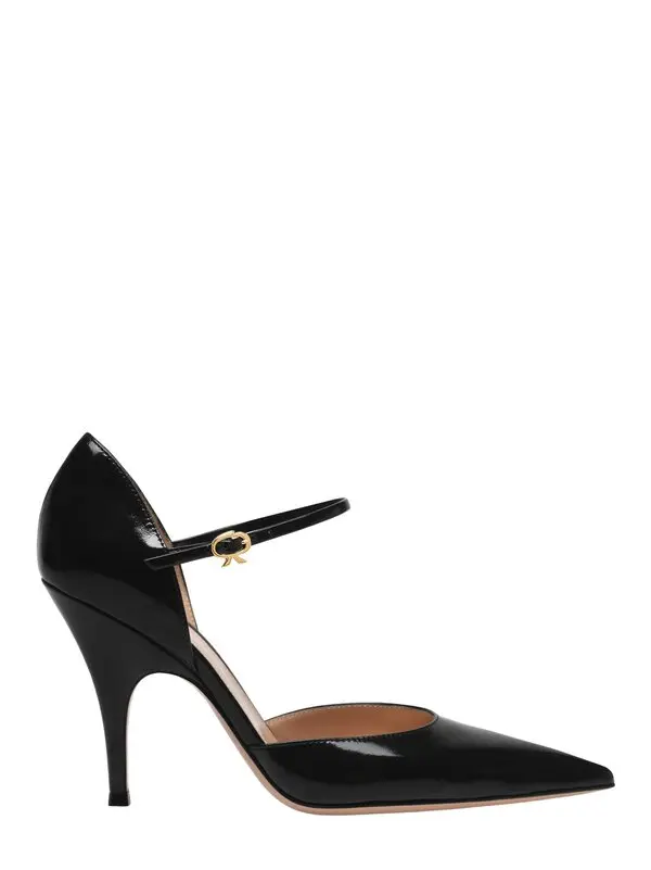 GIANVITO ROSSI Sofia D'orsay Pumps - Black - Glossy Nappa