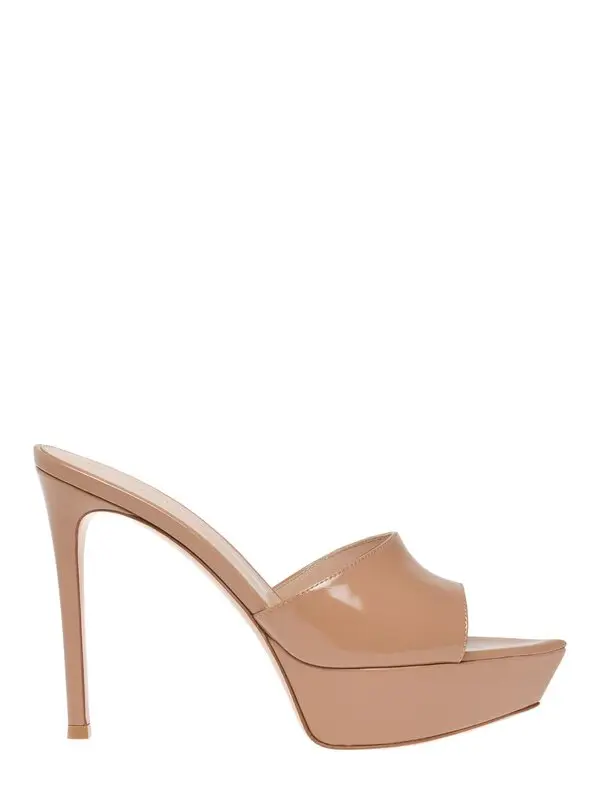 GIANVITO ROSSI Dasha Mule - Pink - Glossy Nappa