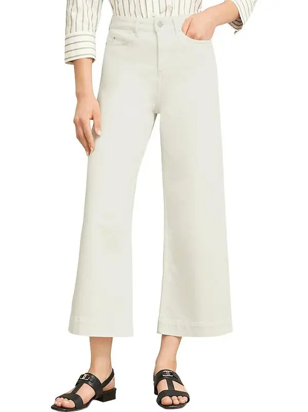 HOBBS LONDON Brinley High-rise Cropped Jeans - Milky White