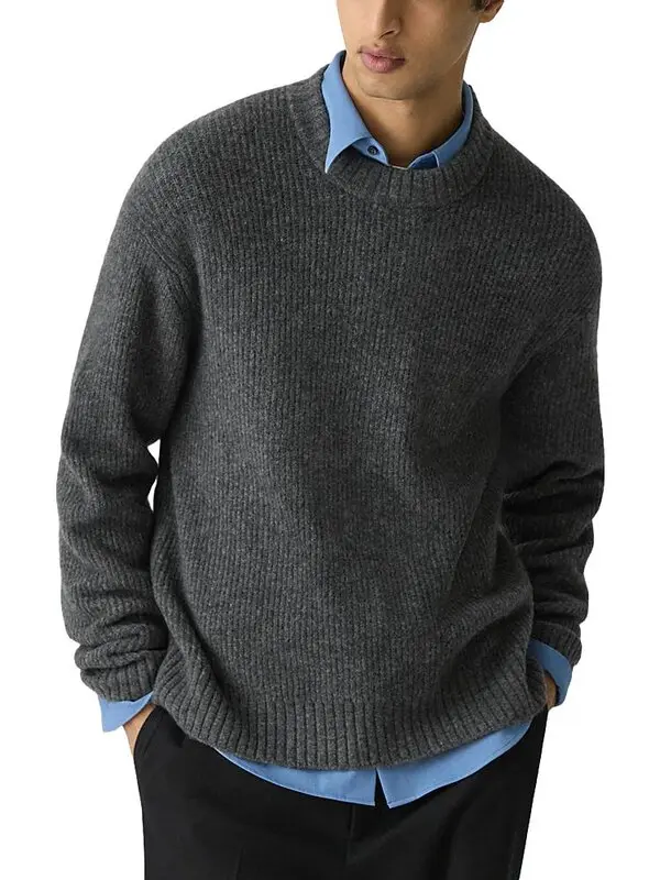 Theory Astor Crewneck Sweater - Charcoal