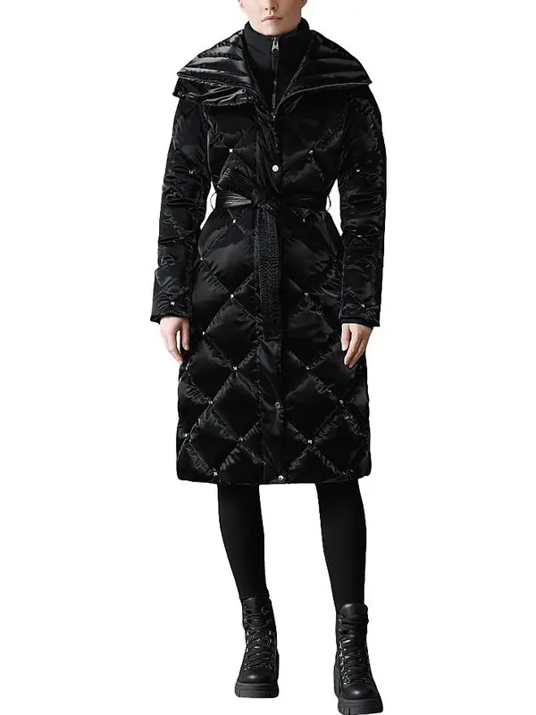 Mackage Belted Puffer Coat - Black