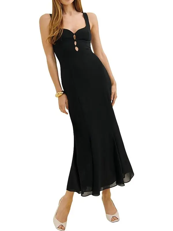 REFORMATION Laine Dress - Black