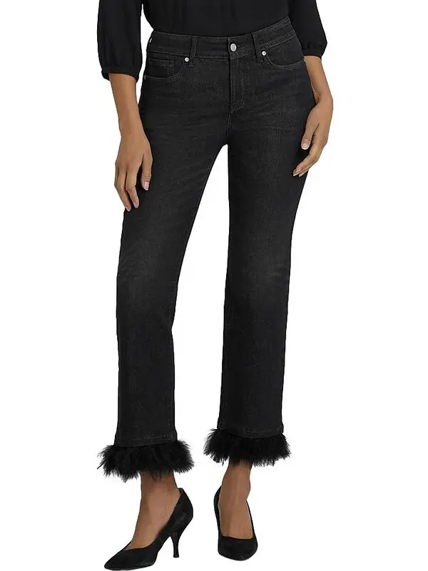 NYDJ Marilyn High-rise Ankle Straight Jeans - French Night