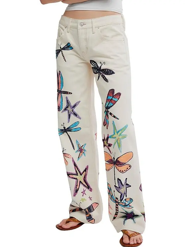 Free People We The Free Tennessee Low Rise Jeans - Dragonfly