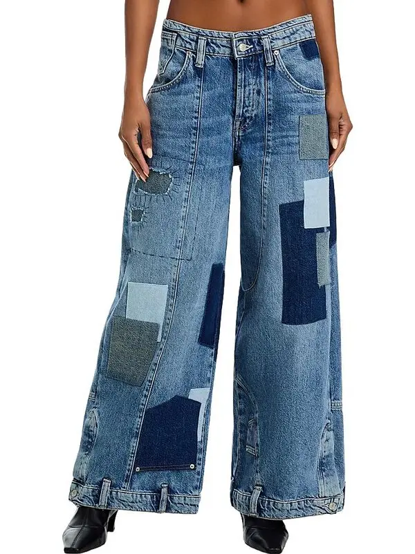 Free People We The Free Head Over Heels Mid-rise Jeans - Turn Me Up