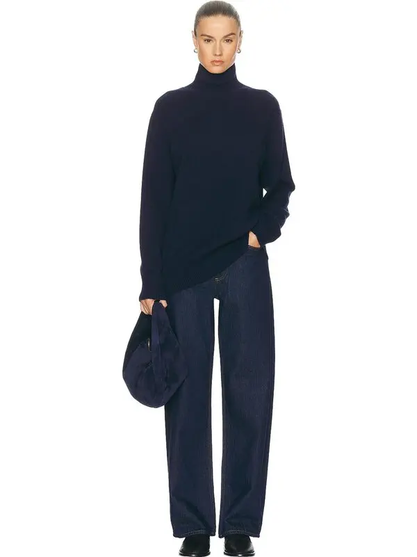 AMIYA Luna Turtleneck Sweater - Midnight Blue