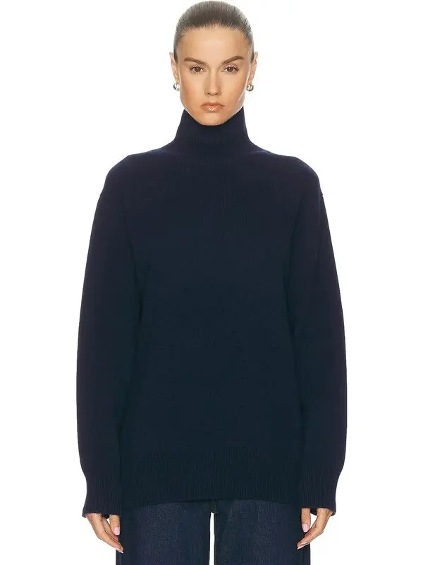 AMIYA Luna Turtleneck Sweater - Midnight Blue