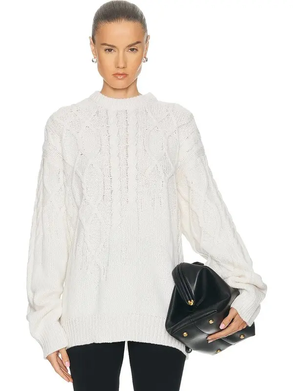 AMIYA Signature Pullover Sweater - Off White