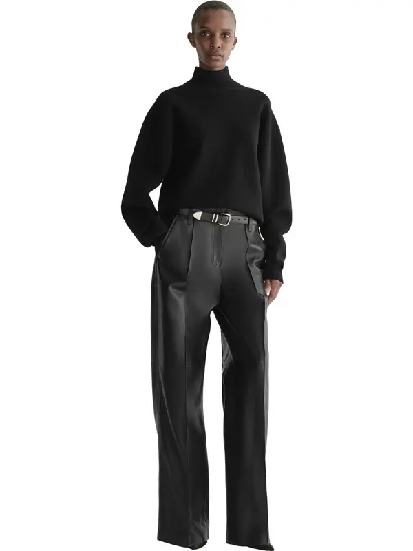 A.L.C. Liam Leather Pant - Black
