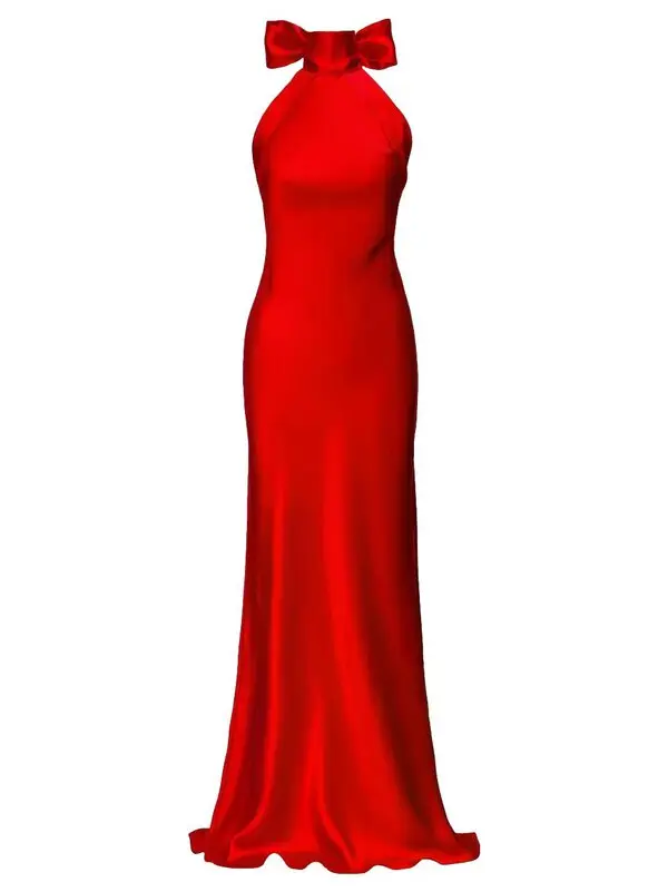 IL VOLO Halterneck Maxi Dress - Red