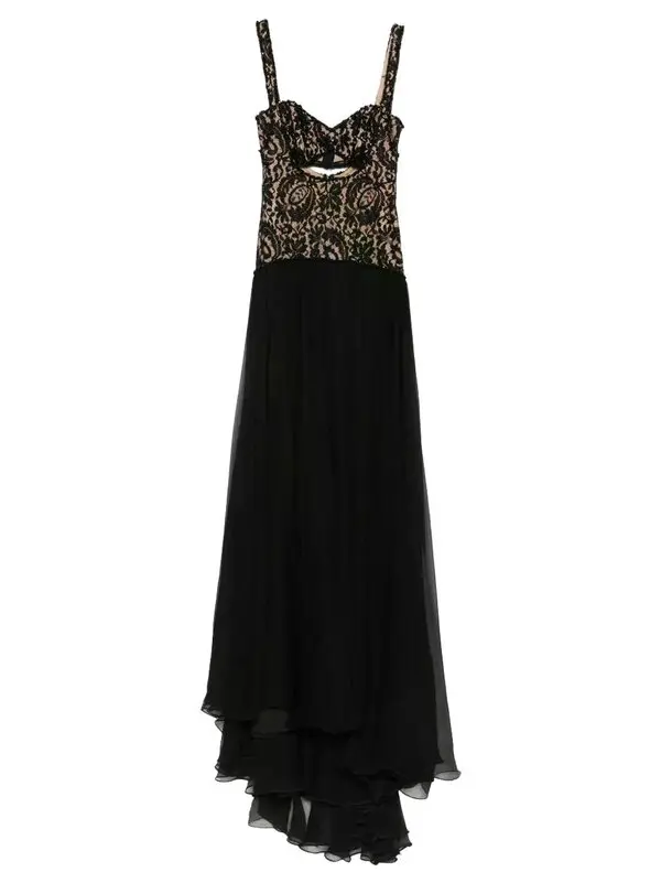 M.MARQUISE Melissa Lace Maxi Dress - Black