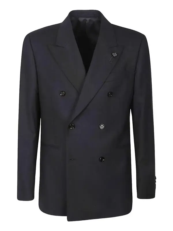 LARDINI Double-breasted Suit - Blue