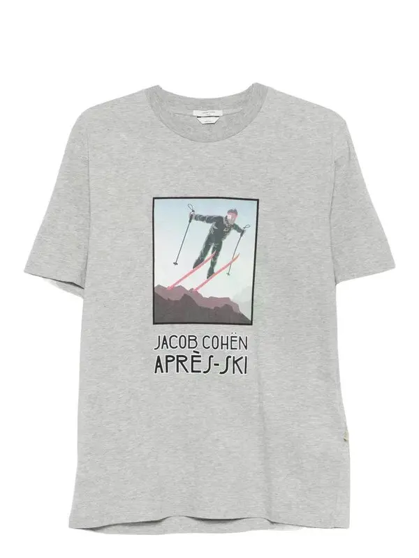 Jacob Cohen Graphic Crew-neck T-shirt - Grey
