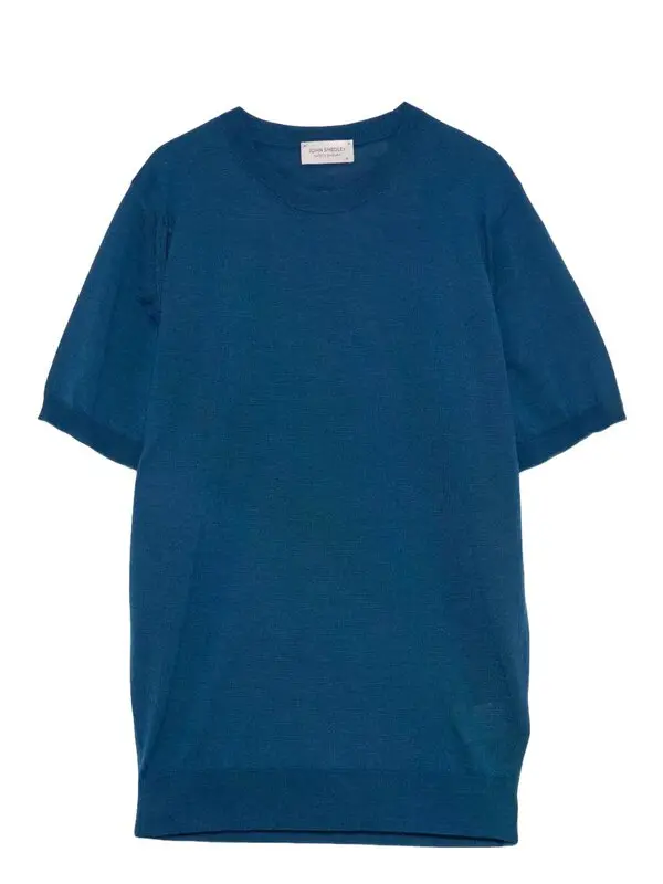 John Smedley Short-sleeved Sweater - Blue