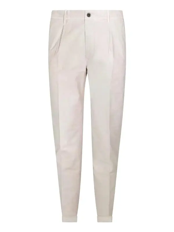 Incotex Darted Cuffed Trousers - Neutrals