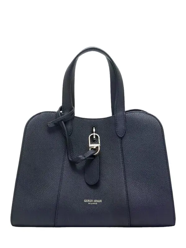Giorgio Armani Leather Tote - Black