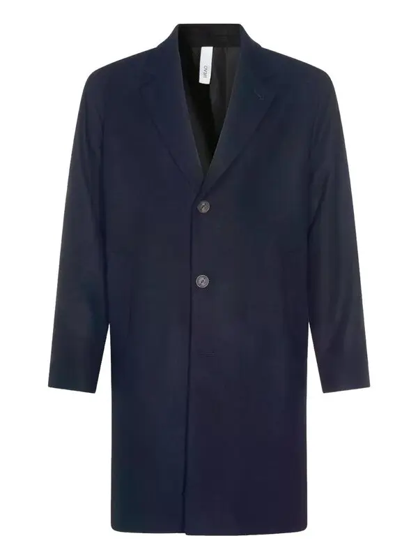 HEVO Button-fastening Coat - Blue