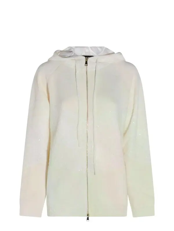Fabiana Filippi Sequin Embellished Hoodie - Neutrals