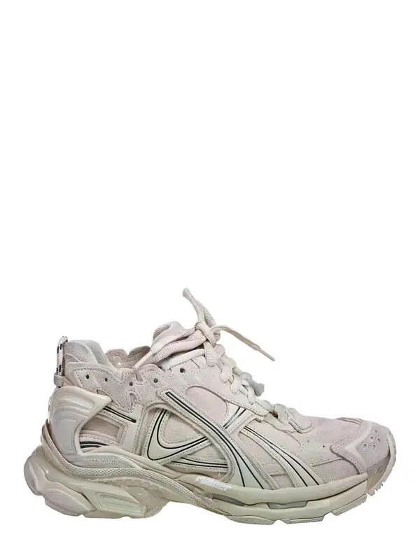 Balenciaga Panelled Design Sneakers - Neutrals