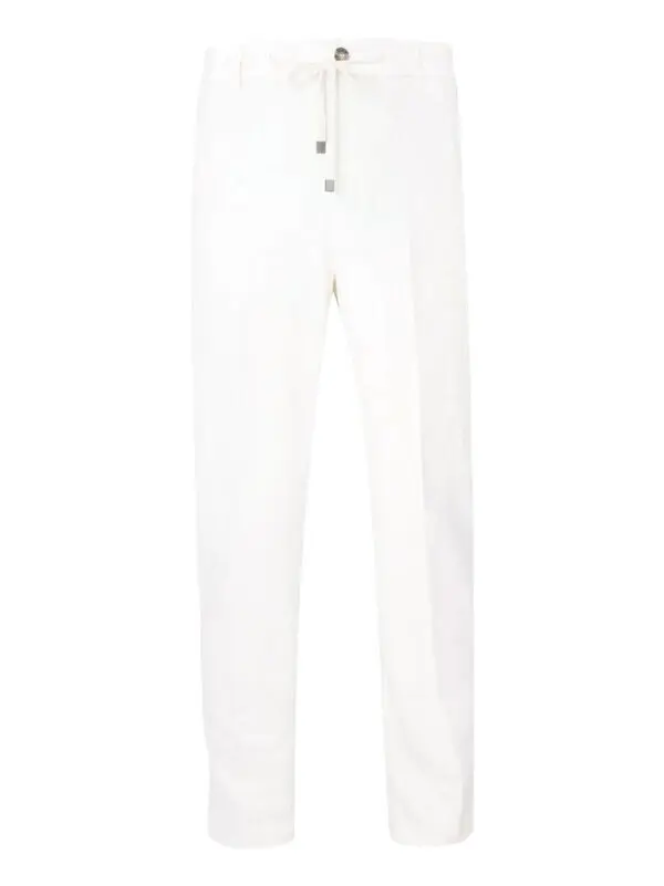 Peserico Drawstring Trousers - White