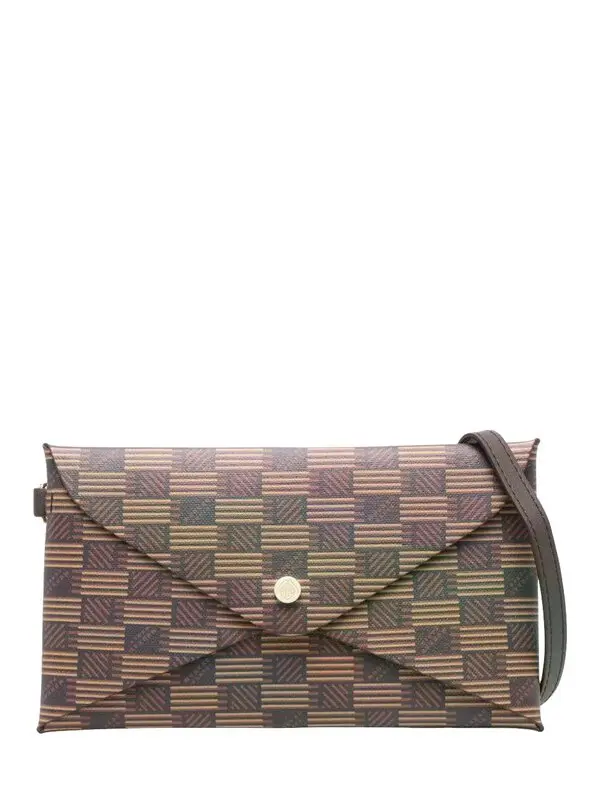 Moreau Geometric-pattern Clutch - Brown