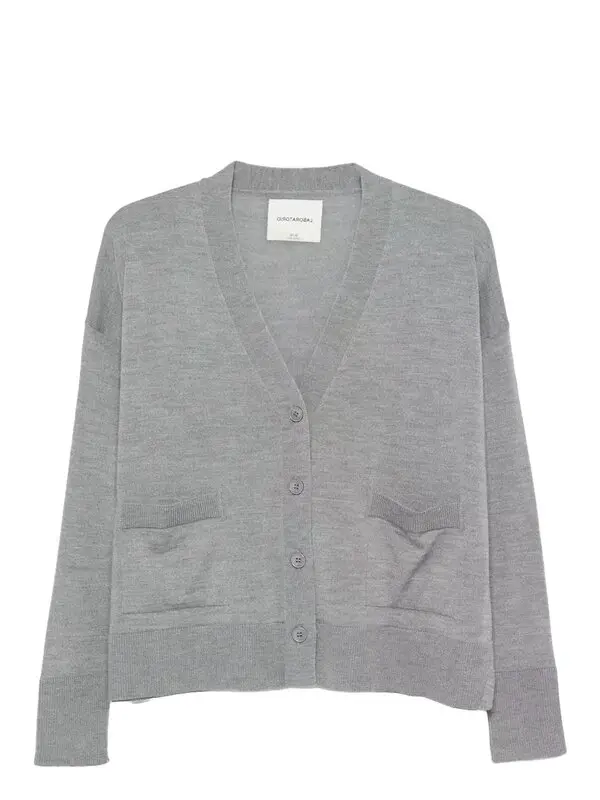 Laboratorio Capri Buttoned Pocketed Cardigan - Grey