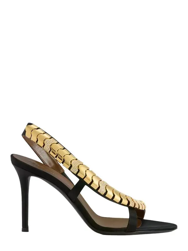 GIUSEPPE ZANOTTI 90mm Gz Dafne Rhinestones-embellished Sandals - Black
