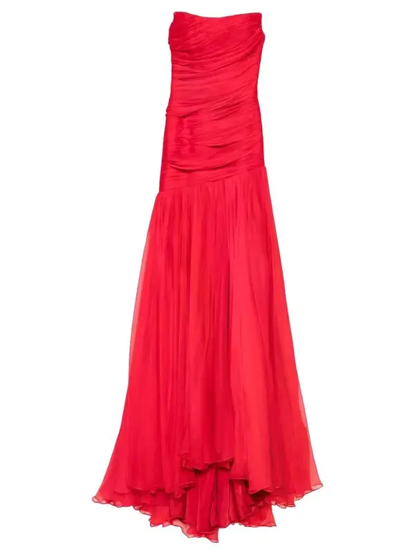 M.MARQUISE Adeline Draped Gown - Red