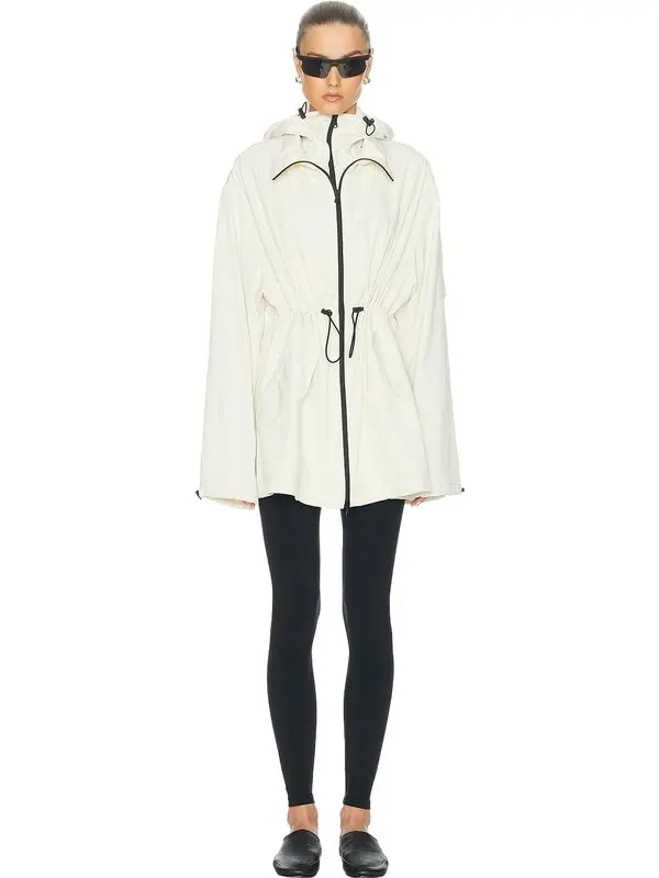 Wardrobe.NYC X Rosie Huntington-whiteley Crop Anorak - Ivory