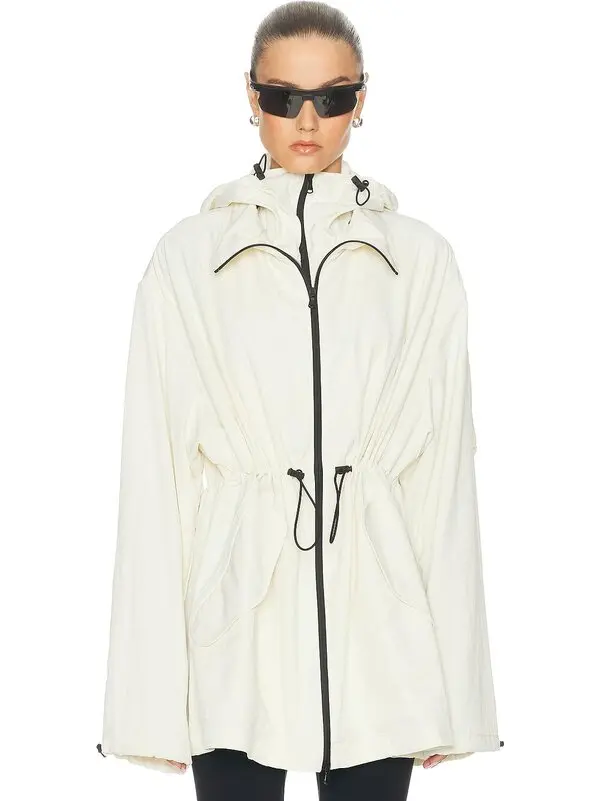 Wardrobe.NYC X Rosie Huntington-whiteley Crop Anorak - Ivory