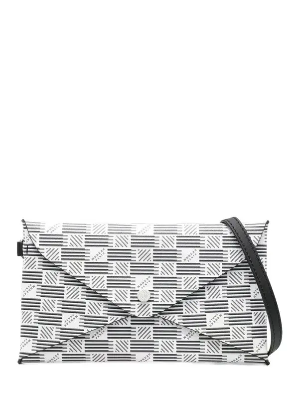 Moreau Geometric-pattern Wristlet - White