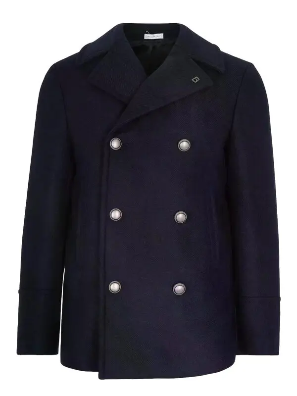 BRERAS MILANO Double-breasted Coat - Blue
