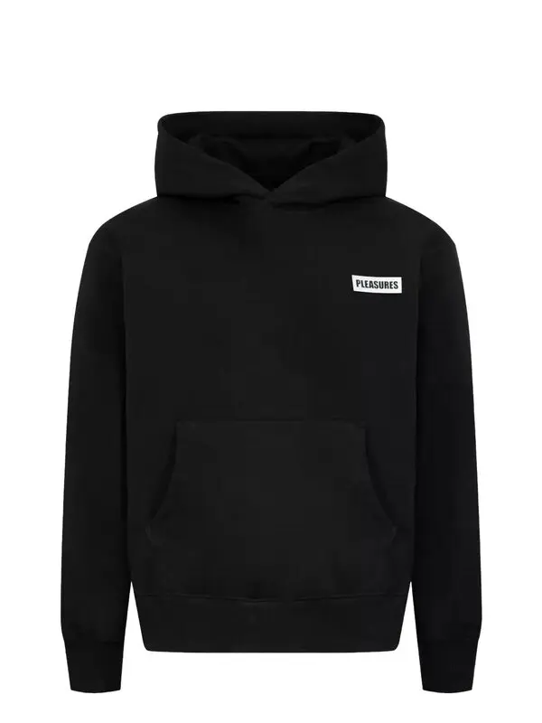 PLEASURES Workman Graphic-print Hoodie - Black