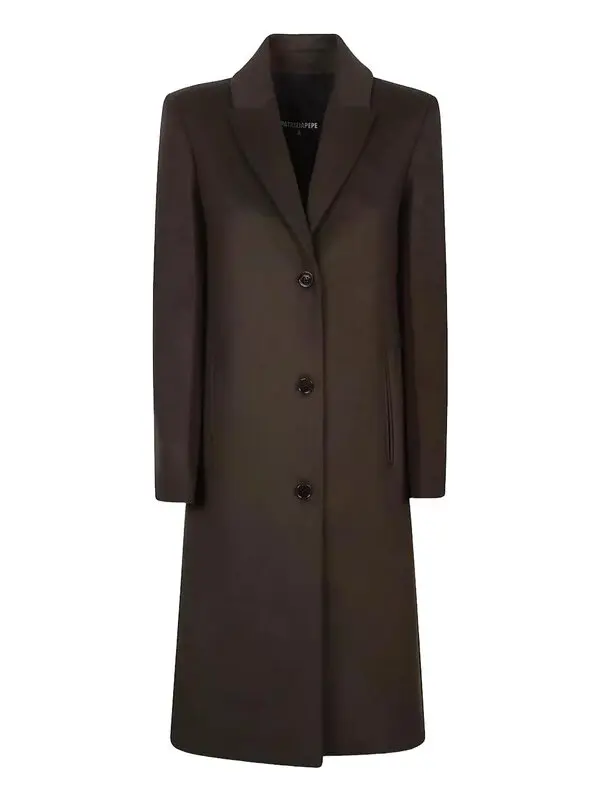 Patrizia Pepe Wool Coat - Brown