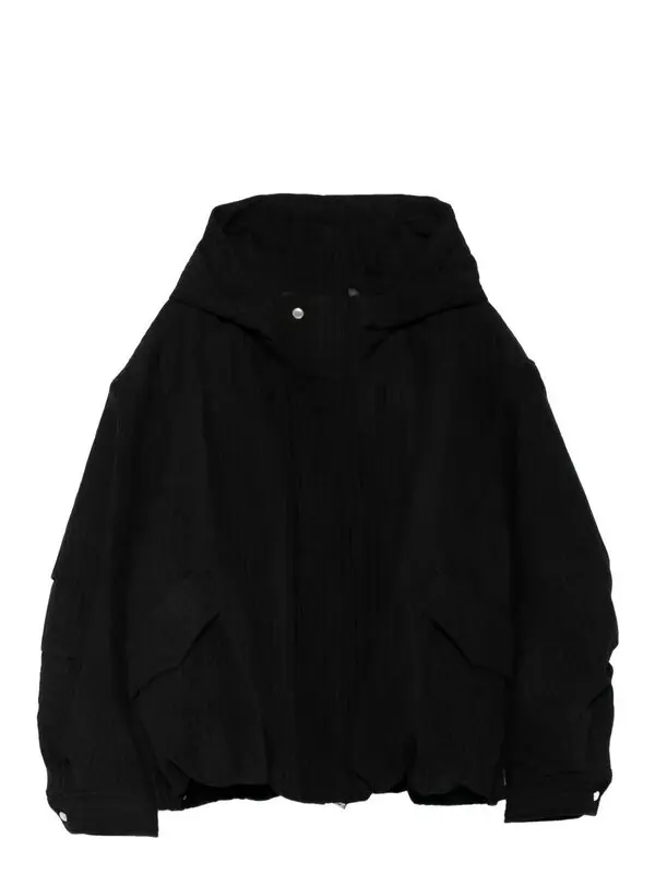 SONGZIO Hooded Wool-blend Jacket - Black