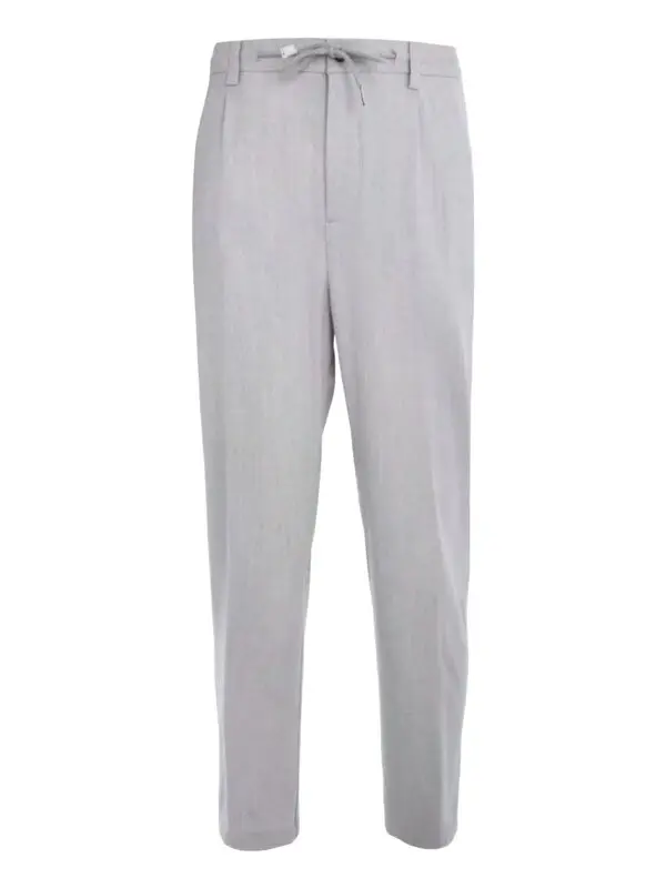 Eleventy Drawstring Tapered Trousers - Grey