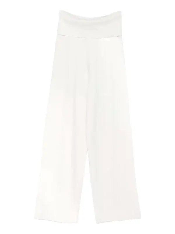 AYA MUSE Seam-detail Trousers - White