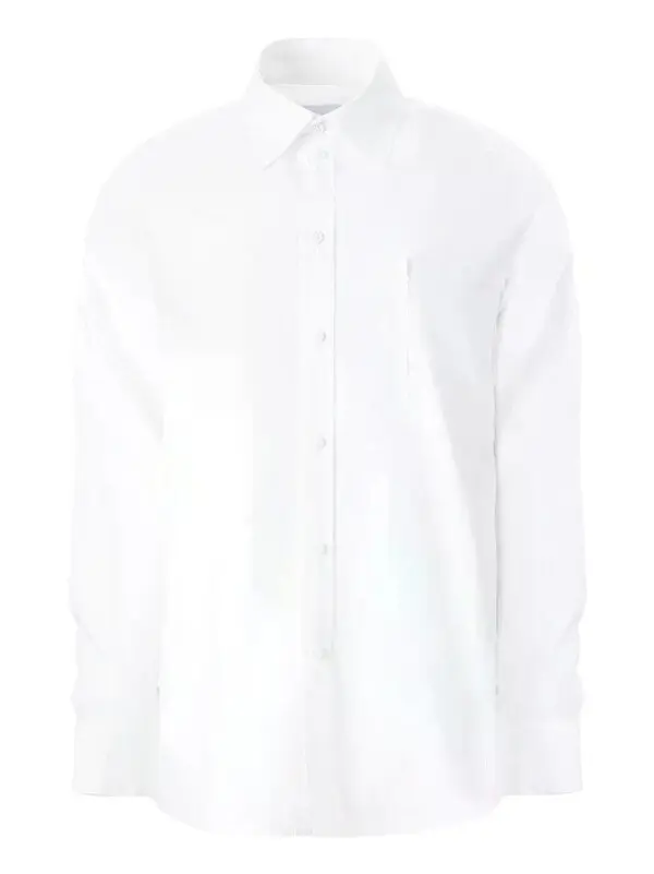MEDEEA Deconstructed Pocket Shirt - White