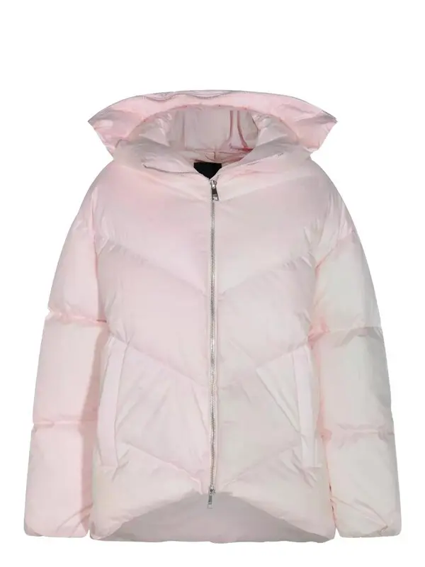 Add Chevron-quilted Puffer Jacket - Pink