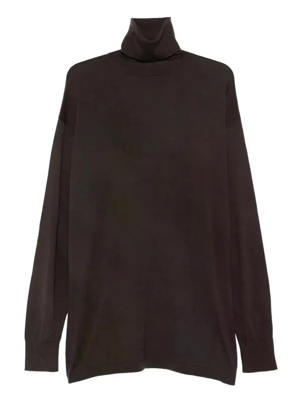 JOE CHIA Roll-neck Sweater - Brown