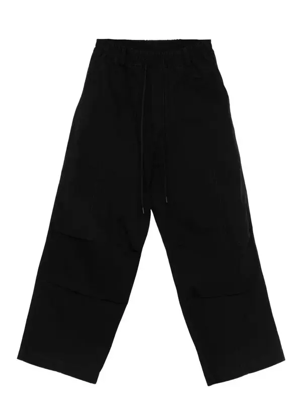 Isabel Benenato Woven Trousers - Black