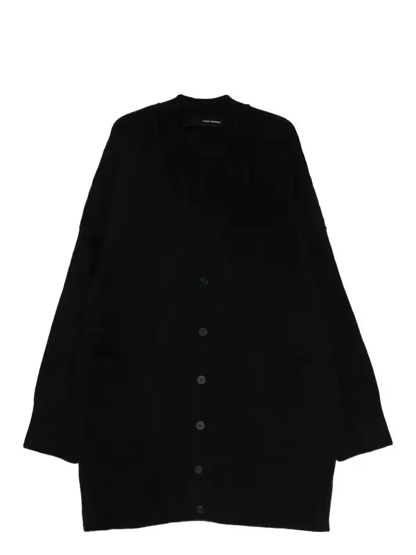 Isabel Benenato Knitted Cardigan-coat - Black
