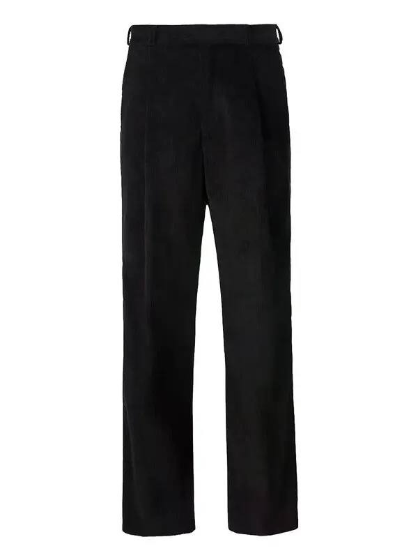 MEDEEA Tailored Cotton Trousers - Black