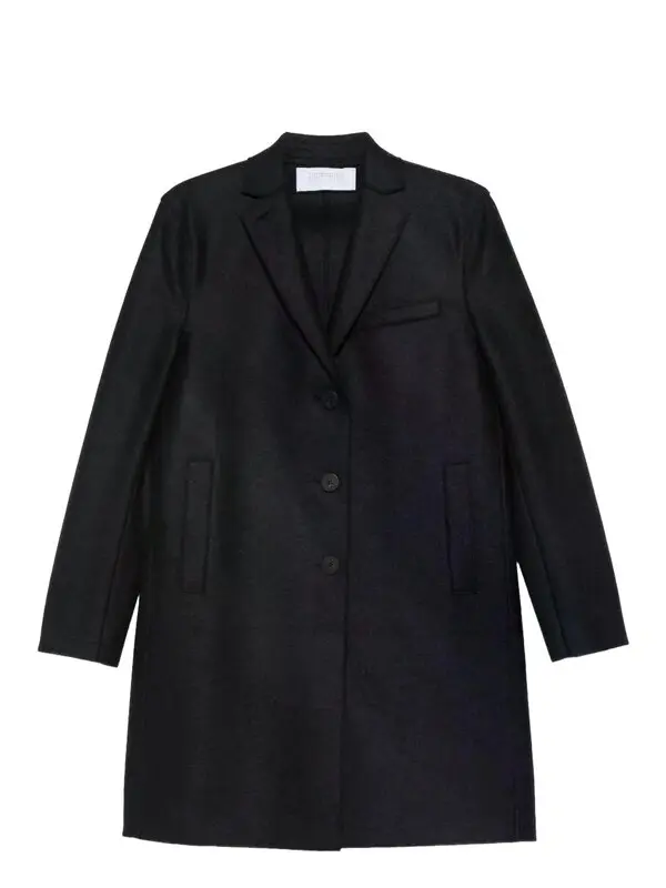 Harris Wharf London Virgin Wool Coat - Blue