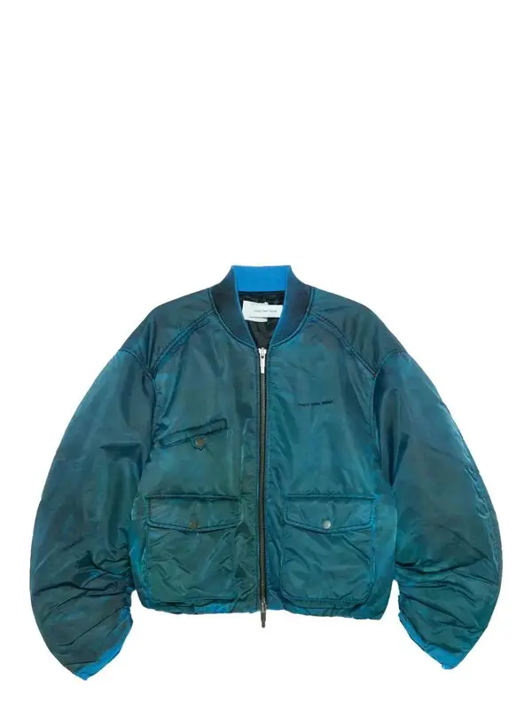 FENG CHEN WANG Flap-pocket Zip-up Jacket - Blue