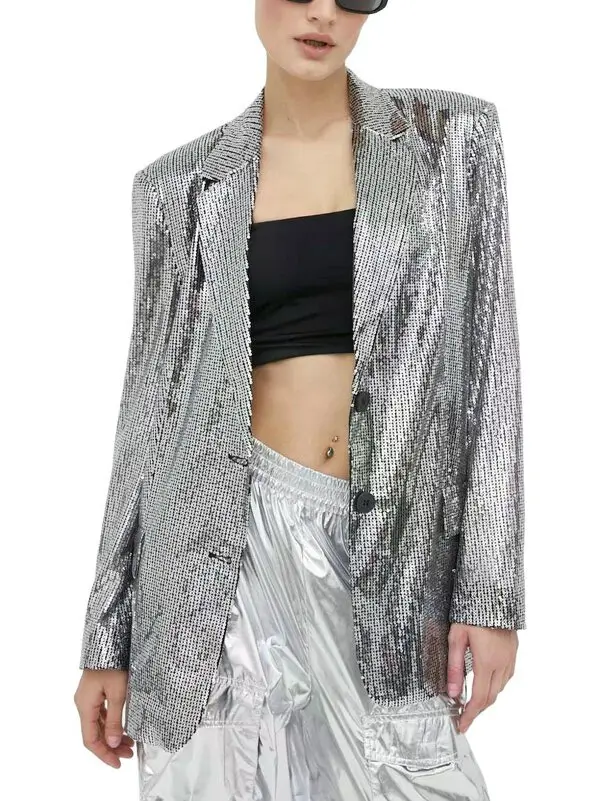Day Birger Et Mikkelsen Sequined Buttoned Blazer - Grey