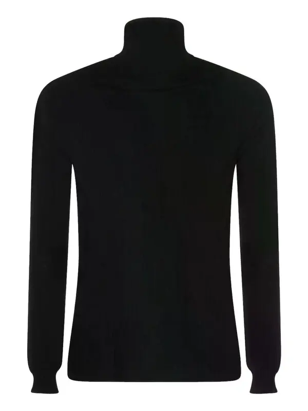 Moncler Roll-neck Ribbed Sweater - Black