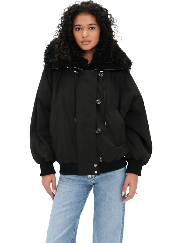 AGOLDE Camberly Snorkel Parka - Black